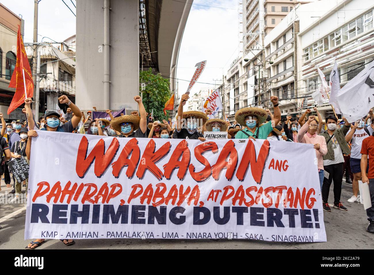 Peasant groups led by The Kilusang Magbubukid mark the peasant day with ...