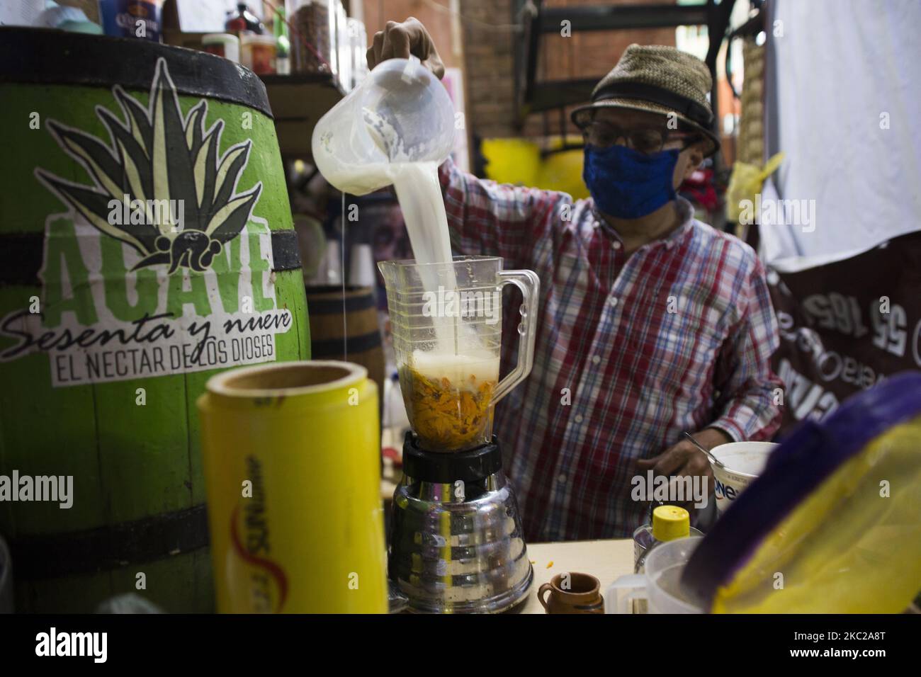 The Agave 69 establishment, located in Xochimilco and dedicated to the ...