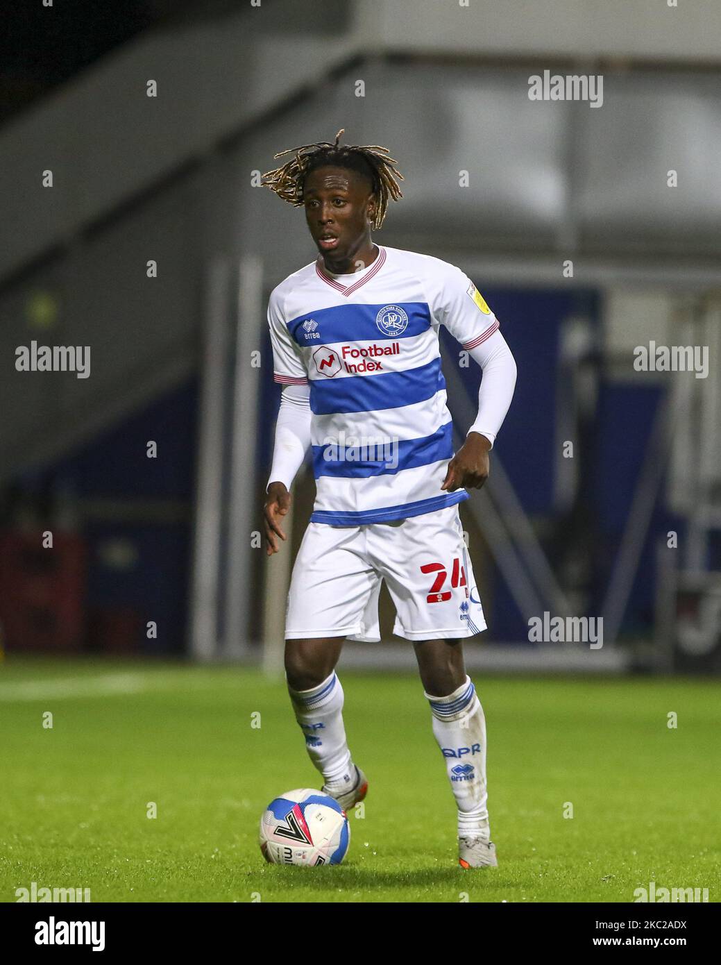 QPRs Osman Kakay on the ball during the Sky Bet Championship match ...