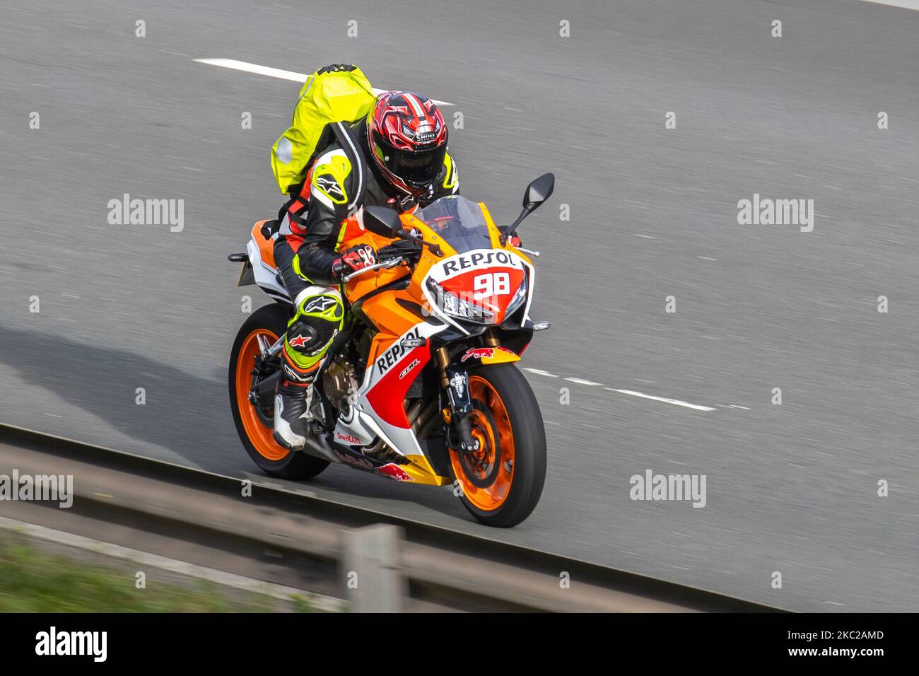 2016 Honda CBR 1000 Ra-G; Motorbike rider; two-wheeled transport ...