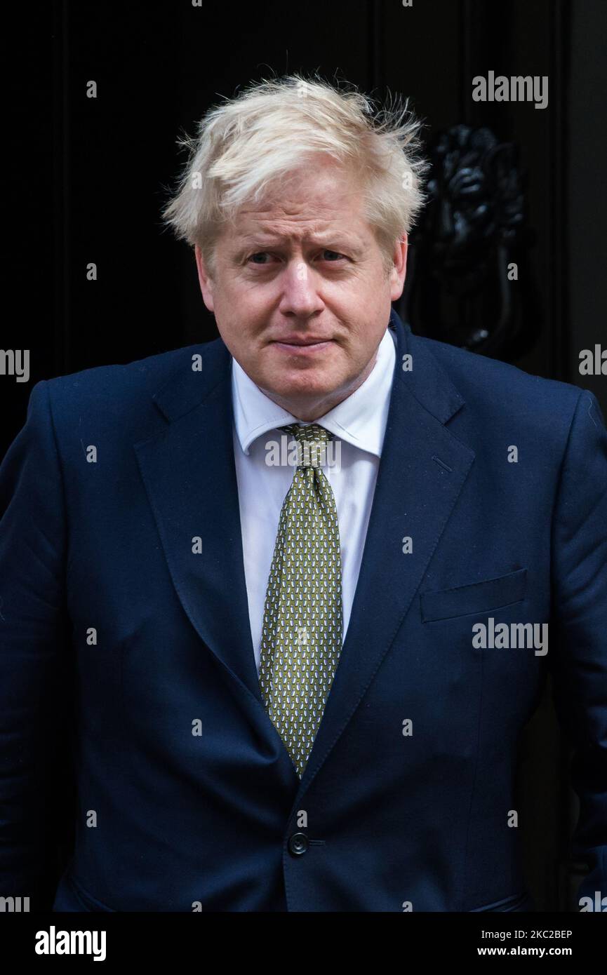 British Prime Minister Boris Johnson leaves 10 Downing street in ...