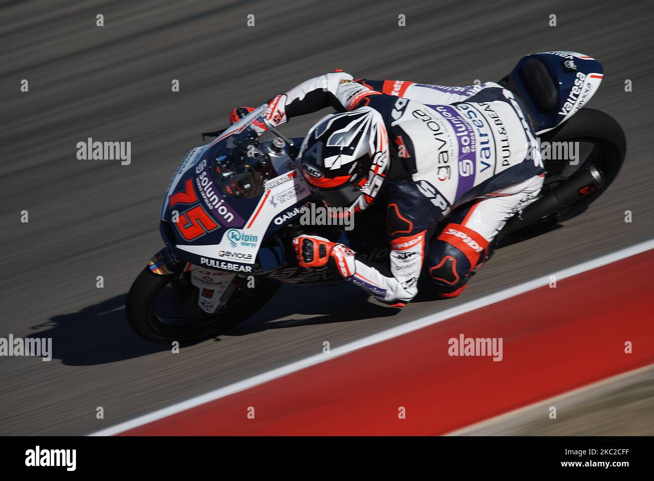 Albert Arenas (75) of Spain and Solunion Aspar Team Moto3 during the ...