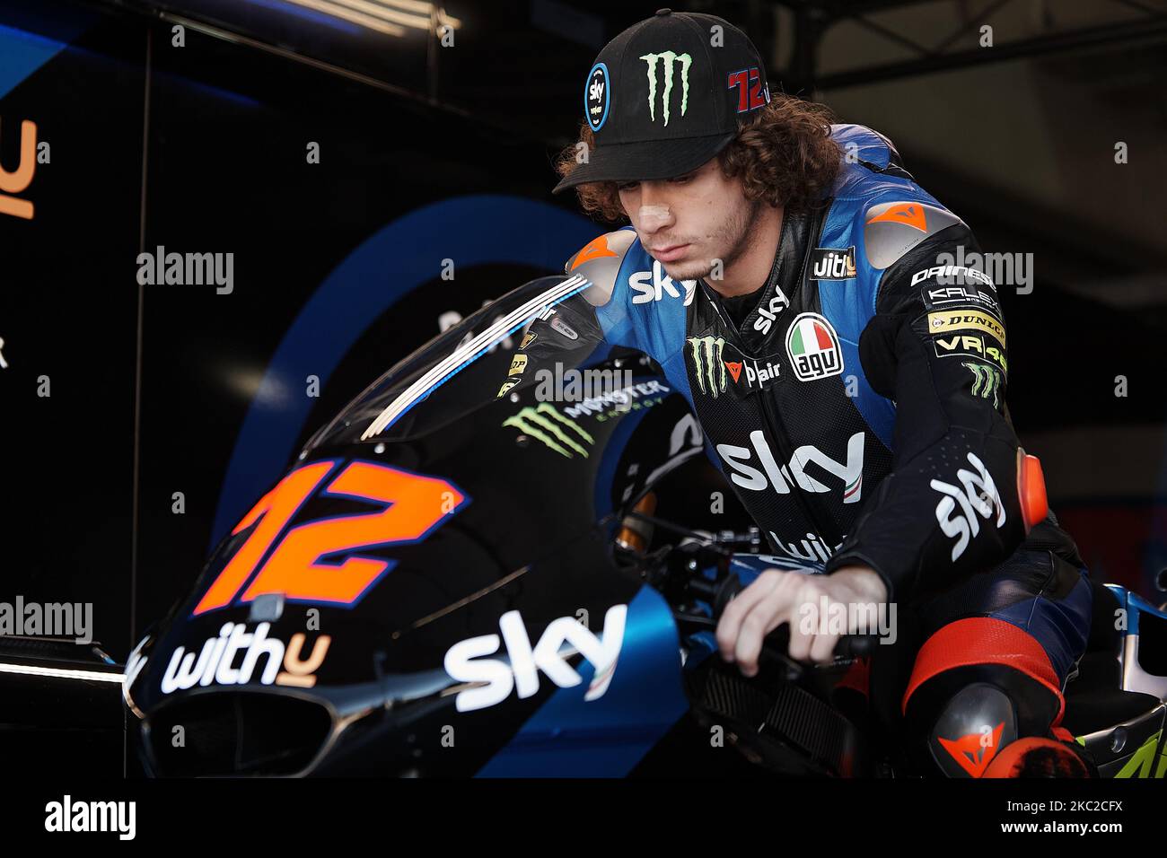Marco Bezzecchi (72) of Italy and SKY Racing Team VR46 during the free ...