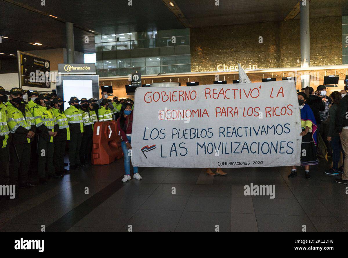 Indigenous take Colombia's main airport to demand end to 'genocide' in ...