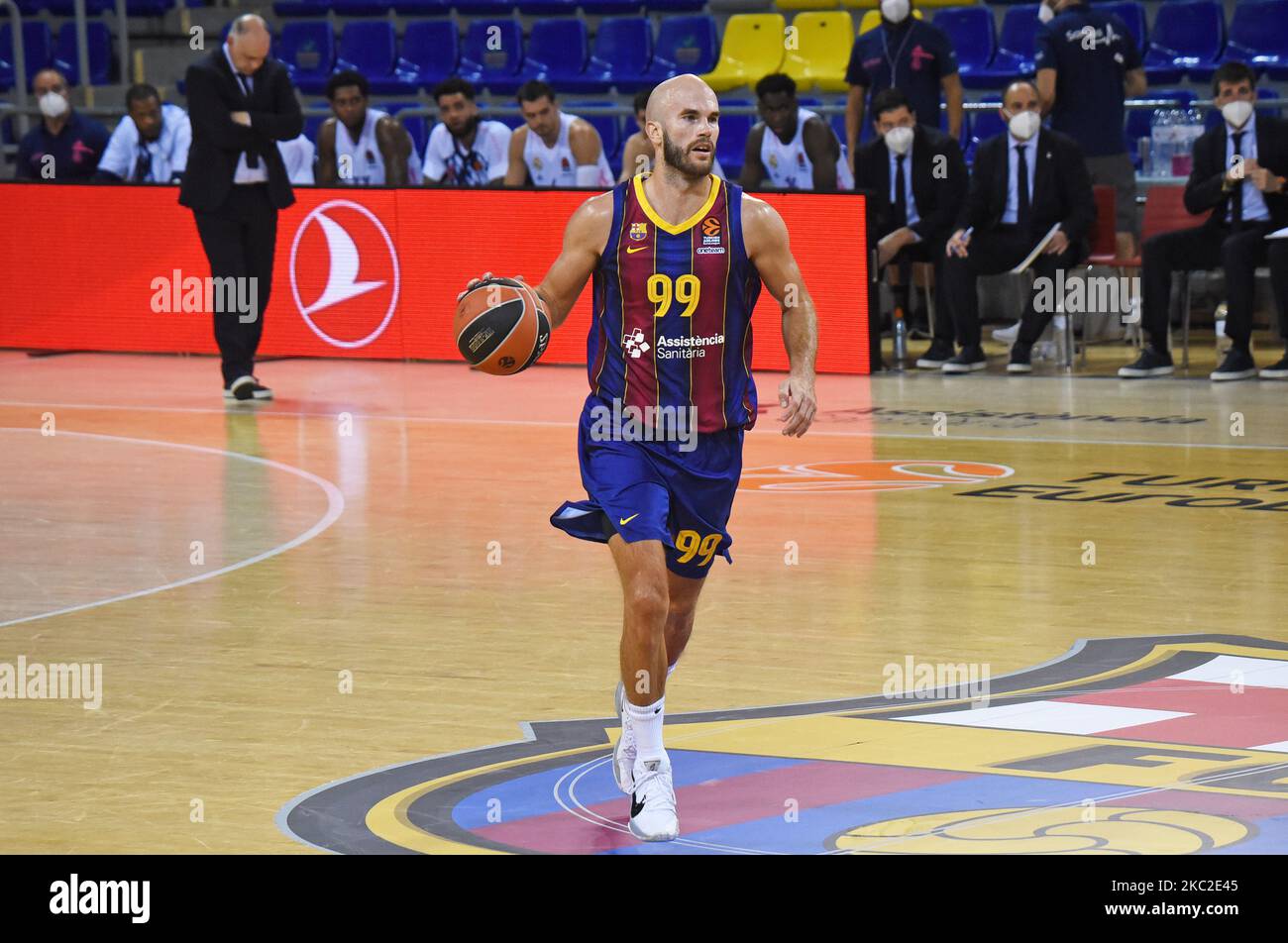 Nick Calathes during the match between FC Barcelona and Real Madrid ...