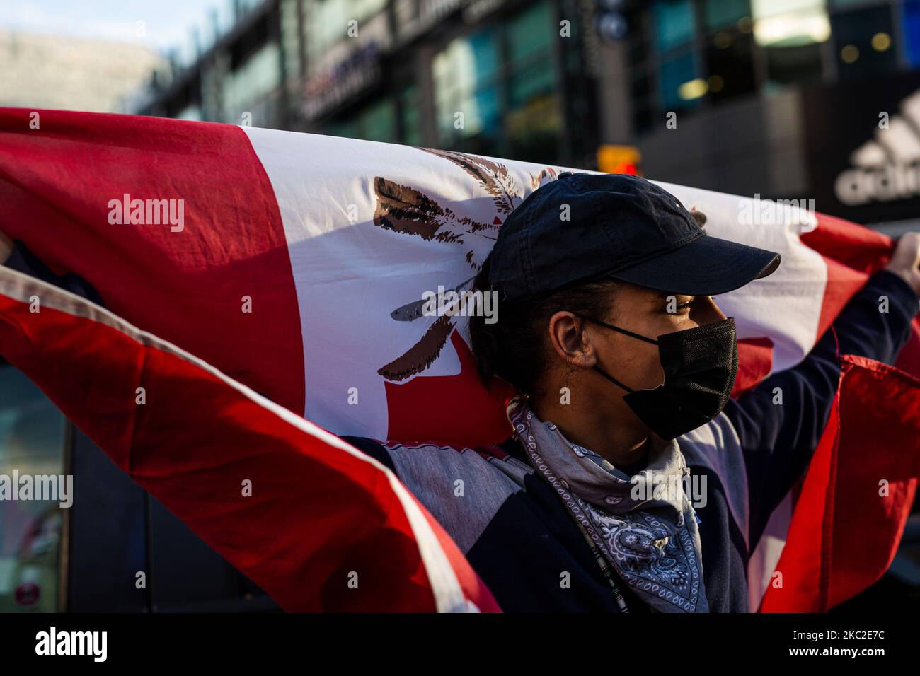 First Nations activists and allies blocked the intersection of Yonge ...