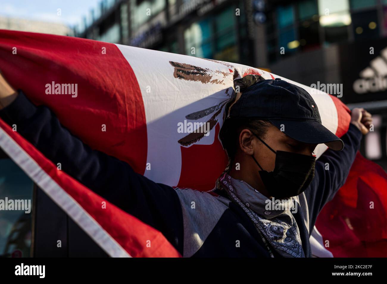First Nations activists and allies blocked the intersection of Yonge ...