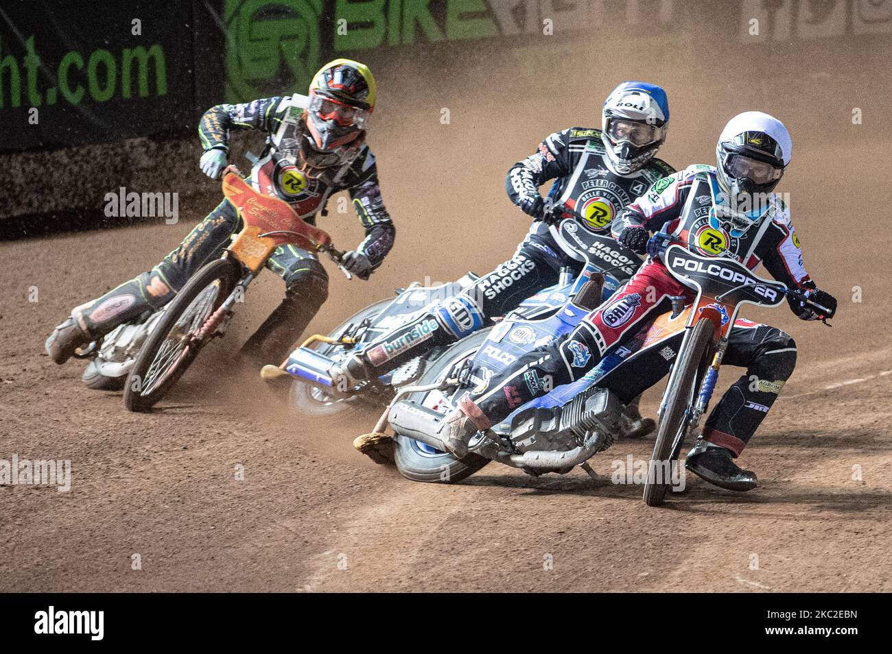 Brady Kurtz (White) leads Jason Doyle (Blue) and Drew Kemp (Yellow ...