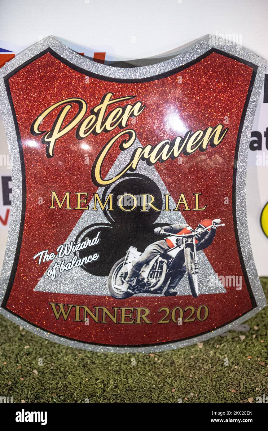 The Winners Shield for the Peter Craven Memorial Trophy during the ...