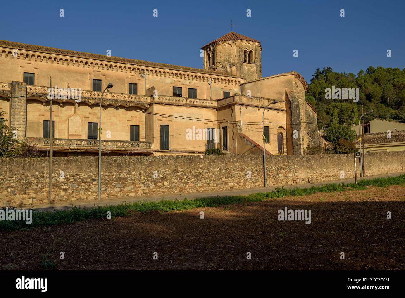 Sant Daniel Monastery in the Sant Daniel valley, near Girona (Catalonia ...