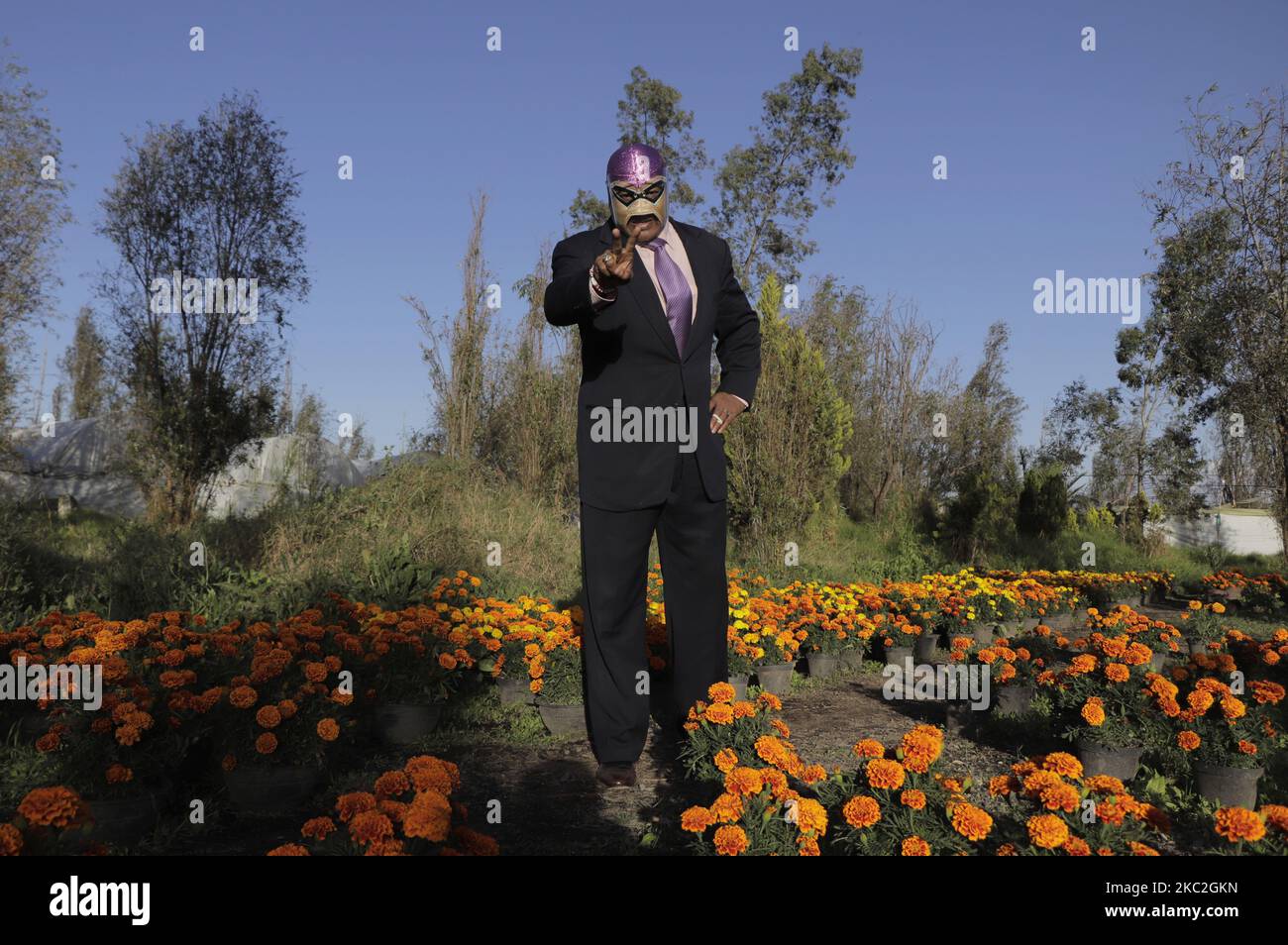 El Fantasma, wrestler and current wrestling commissioner, during the ...