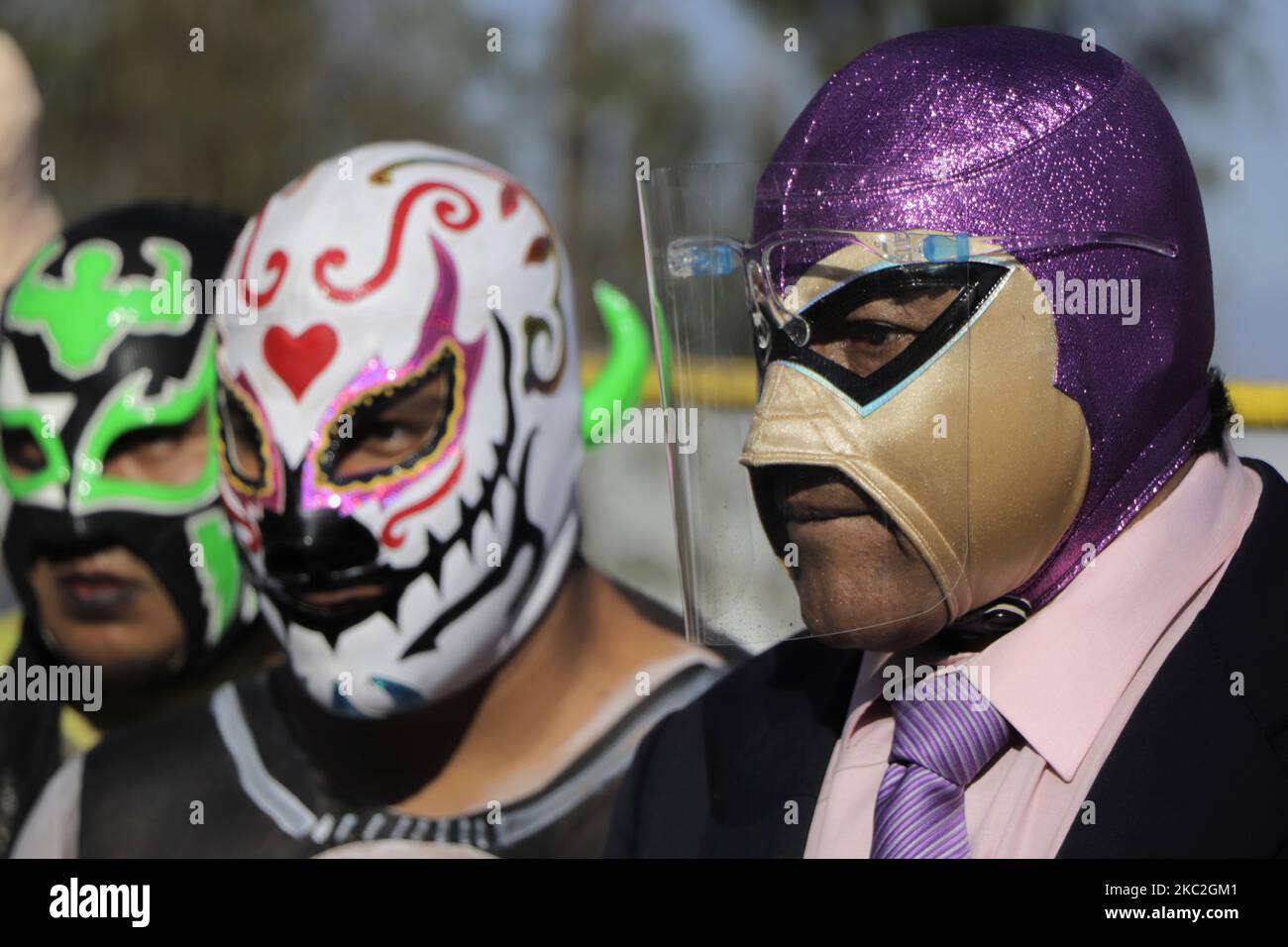 El Fantasma, wrestler and current wrestling commissioner, during the ...