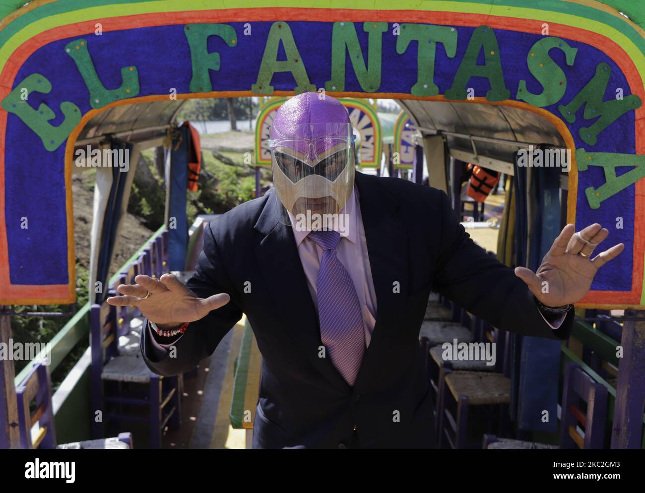 El Fantasma, wrestler and current wrestling commissioner, during the ...