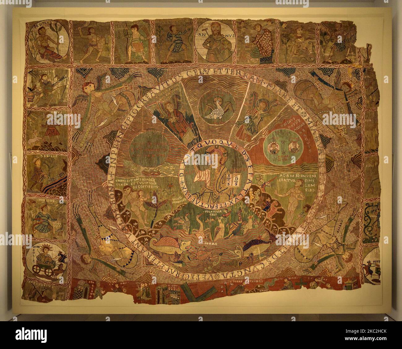 Tapestry of Creation inside the Cathedral of Girona (Catalonia, Spain ...