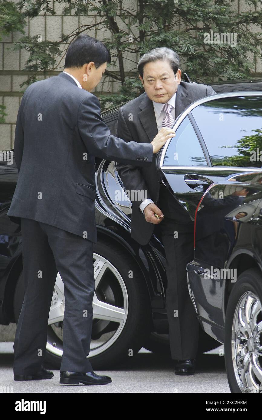 (FILE IMAGE) Lee Kun-Hee of Former Samsung Group Chairman.Lee Kun-Hee, dies at 78. . (Photo by ...
