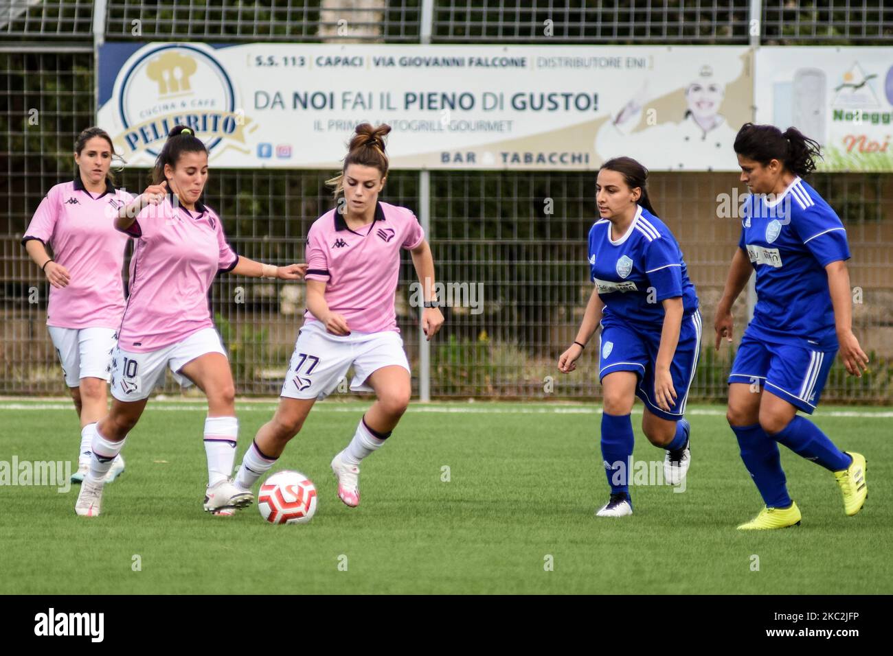 Clara Lazzara and Ilenia Viscuso during the serie D match between ASD ...