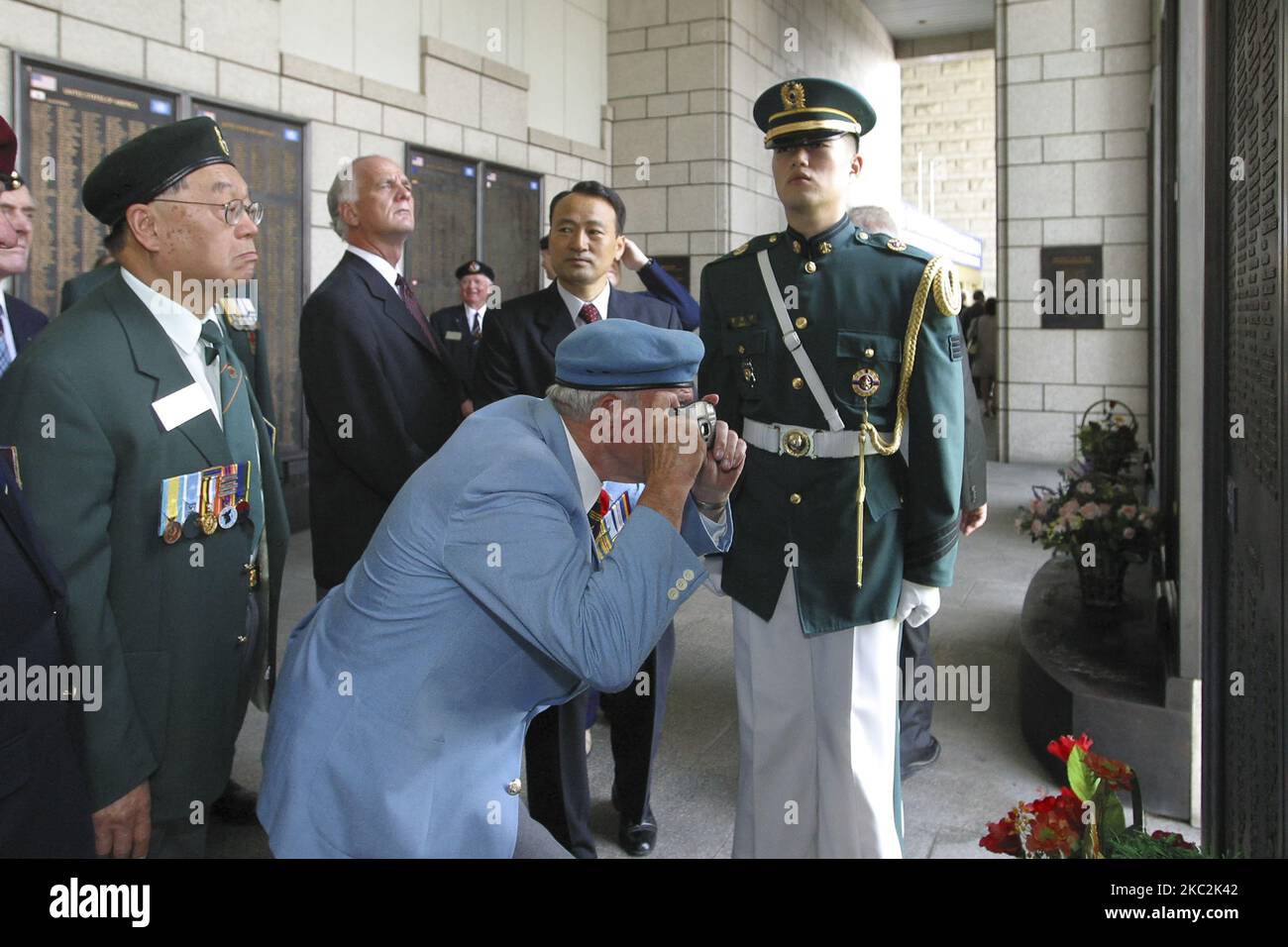 Korean War Veterans visit Korean War Memorial Museum in Seoul, South ...