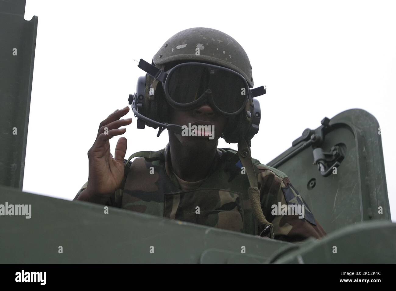 U.S. Military Stryker Brigade take part in an annual drill at Rodriguez ...