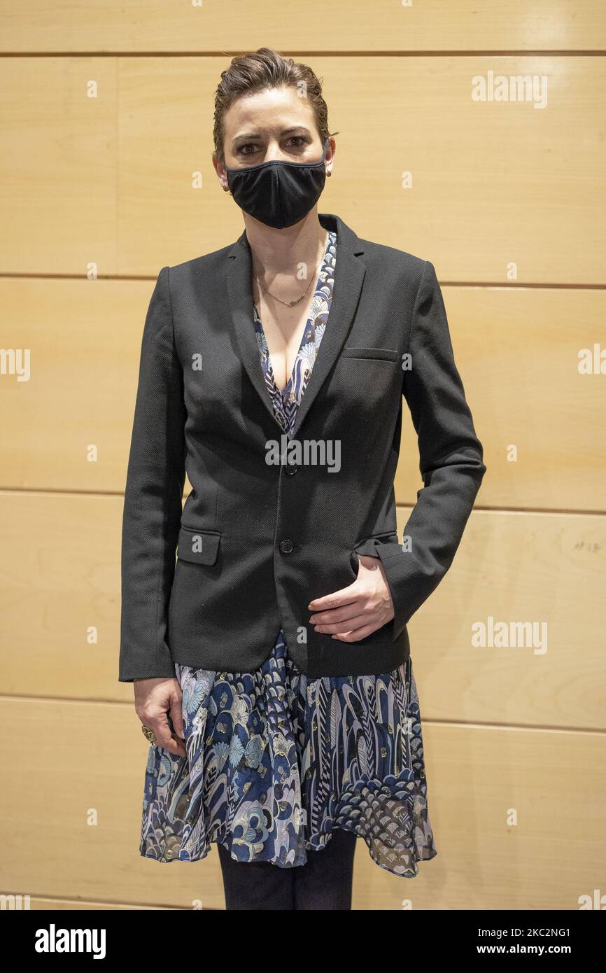 the actress Leonor Watling during the presentation of the TV series ...