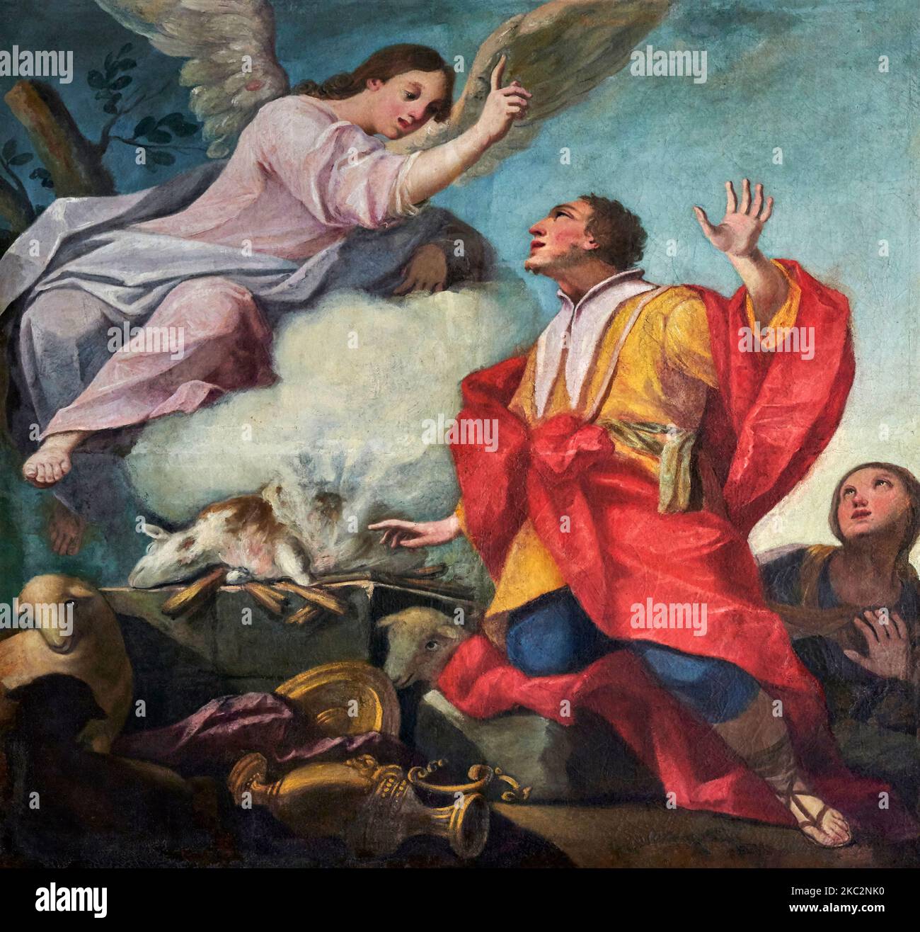 Sacrificio di Isacco - olio su tela - anonimo pittore veneto del XIX ...
