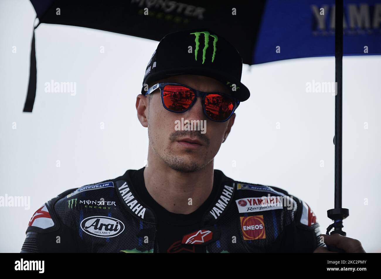 Maverick Vinales (12) of Spain and Monster Energy Yamaha MotoGP during ...