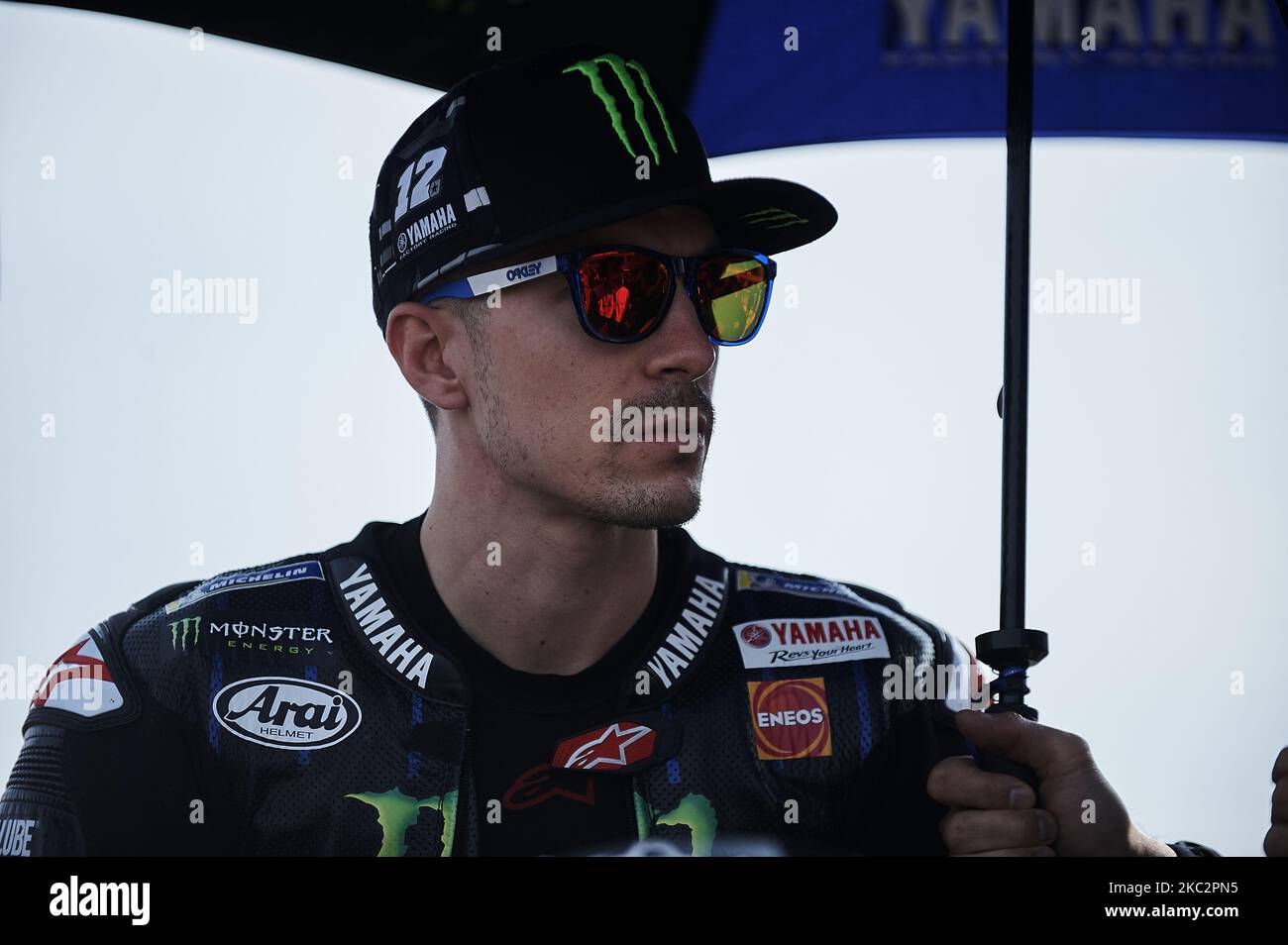 Maverick Vinales (12) of Spain and Monster Energy Yamaha MotoGP during ...