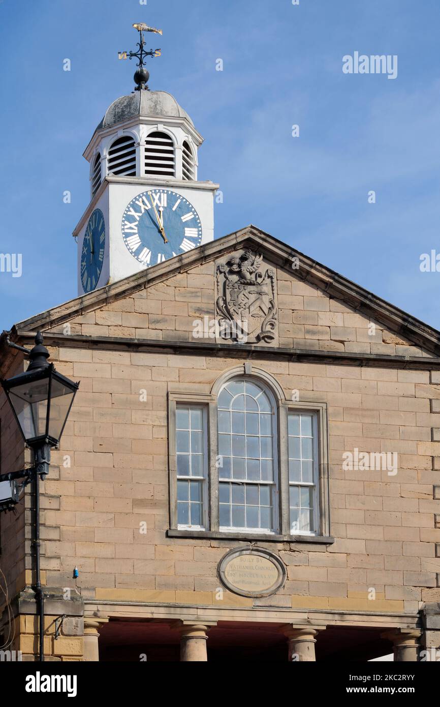 Old Town Hall Clock Kirkgate Whitby North Yorkshire England Stock Photo ...