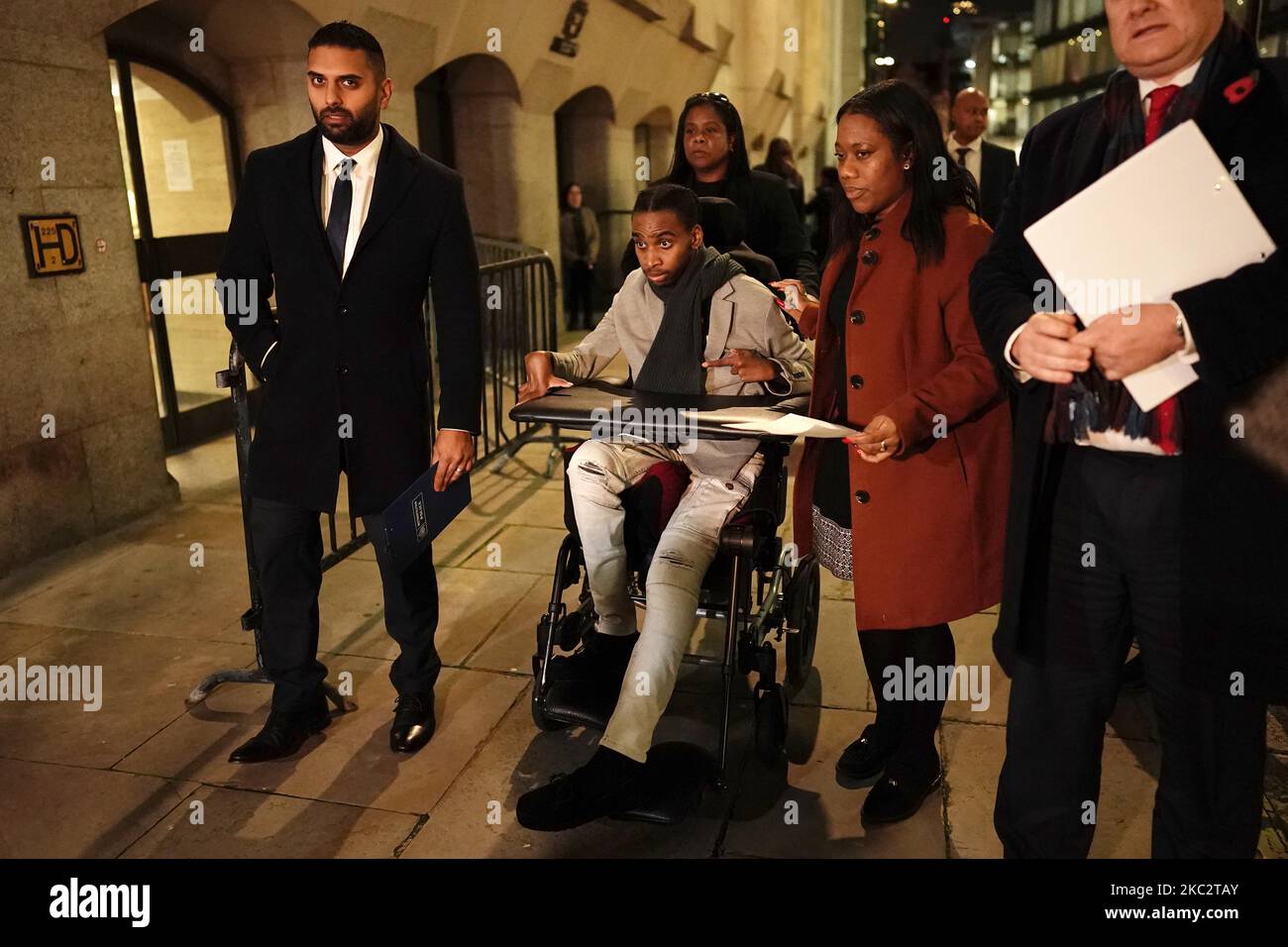 James Bascoe-Smith outside the Old Bailey, London, after Leon Rashid ...