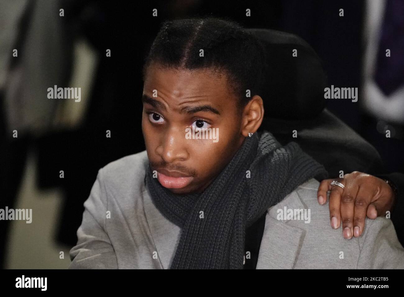 James Bascoe-Smith outside the Old Bailey, London, after Leon Rashid ...