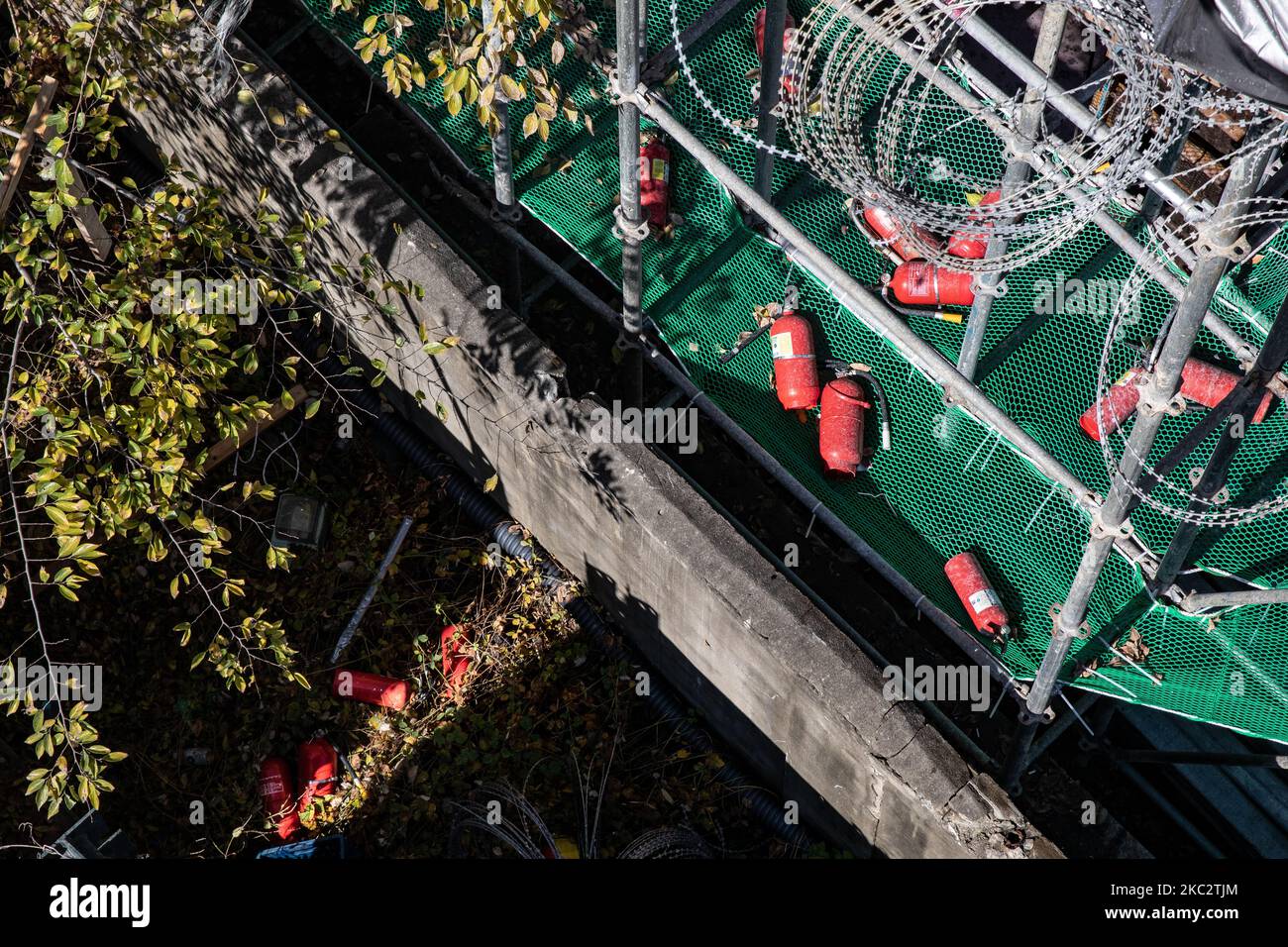 The appearance of powder fire extinguishers fired by the NFFC (National ...