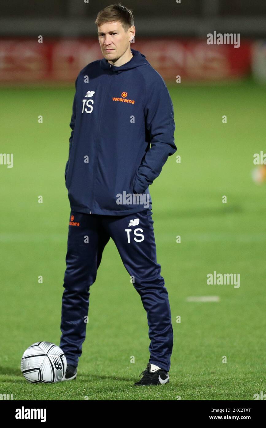 Tony Sweeney, the Hartlepool United assistant coach during the Vanarama ...