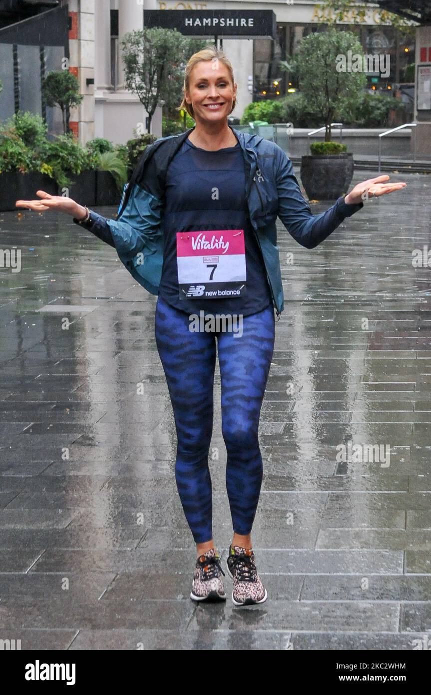 Jenni Falconer seen leaving Global Studios, Smooth FM and ready to take ...