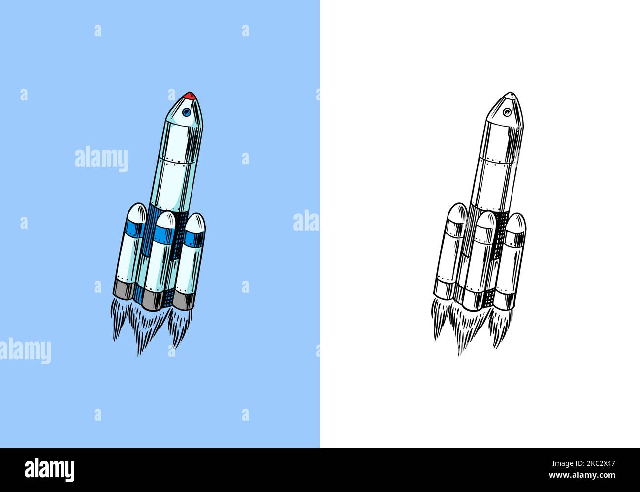 Rocket sketch hi-res stock photography and images - Alamy