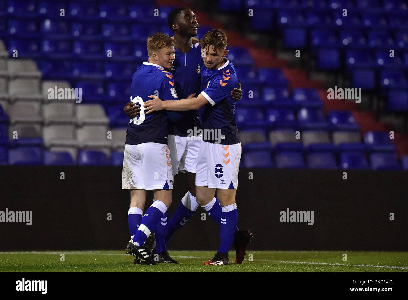 Oldham Athletic's Junior Luamba during the FA Youth Cup match between ...