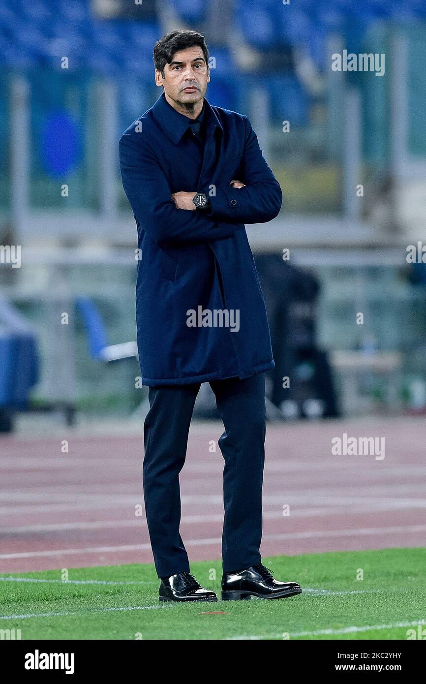 Roma stadio olimpico europa league uefa football soccer hi-res stock ...