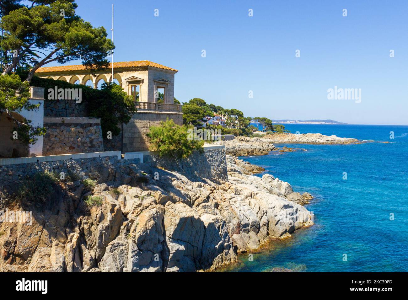 A beautiful shot of the Costa Brava coast in Catalonia, Spain Stock ...