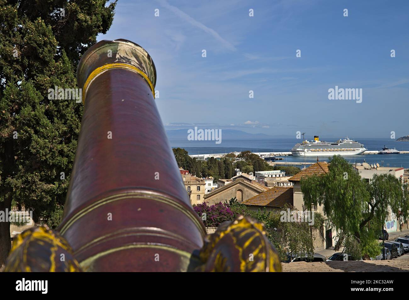 View of the port of Tanger from the city center Stock Photo - Alamy