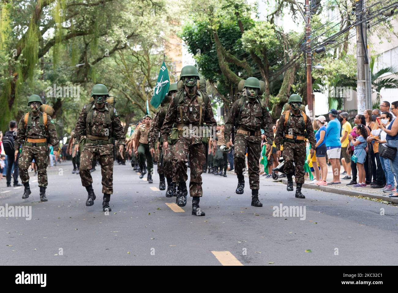 Salvador, Bahia, Brazil - September 07, 2022: Soldiers of the Brazilian ...