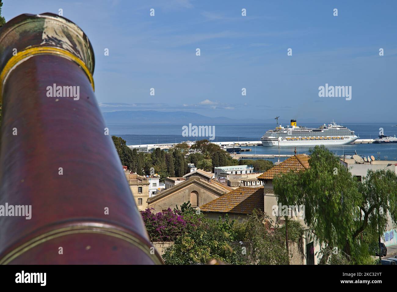 View of the port of Tanger from the city center Stock Photo - Alamy