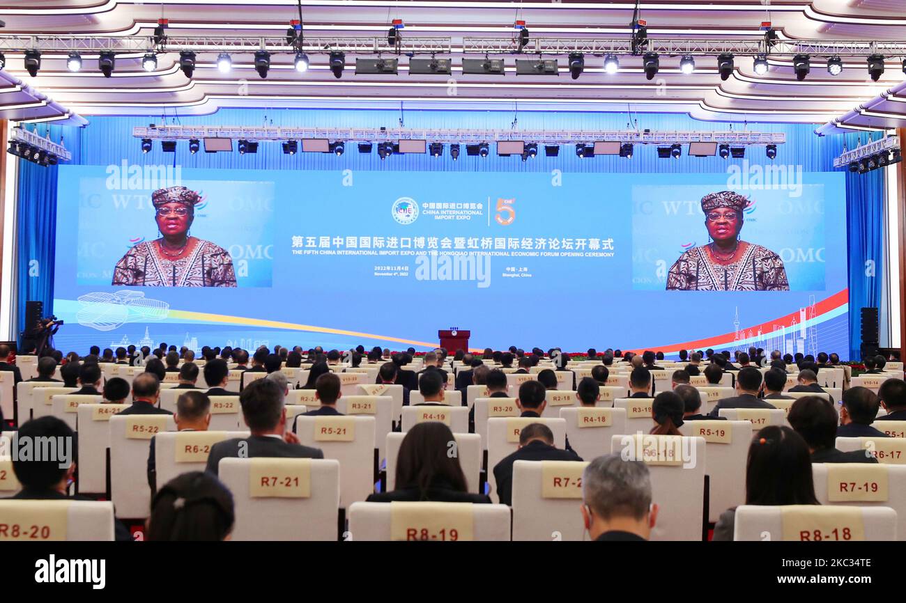 Shanghai. 4th Nov, 2022. World Trade Organization Director-General ...