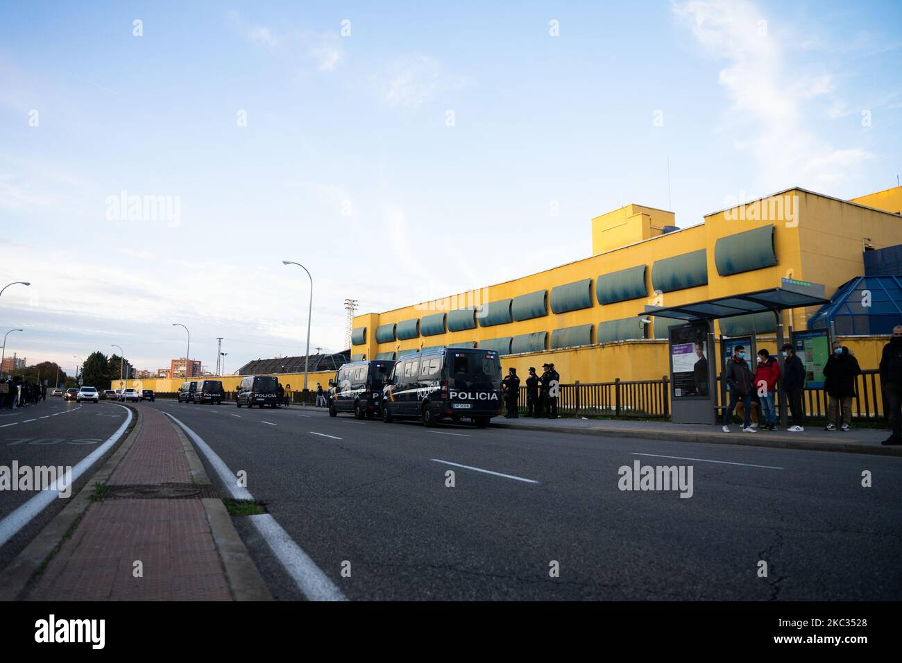 Protest outside the CIE in Aluche, Madrid, Spain, November 1, 2020, in ...