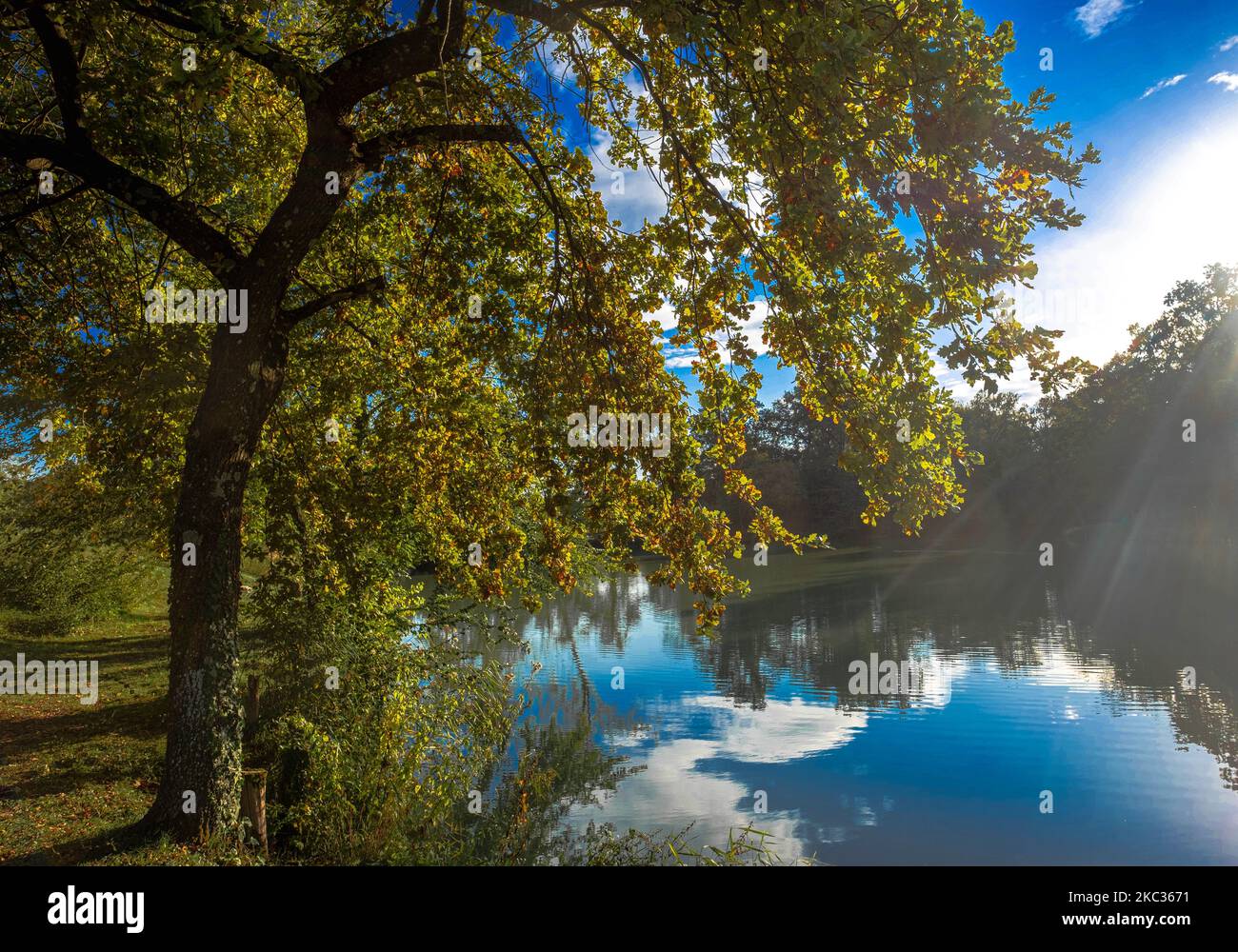 A beautiful shot of the Pradella lake with the reflection in France ...