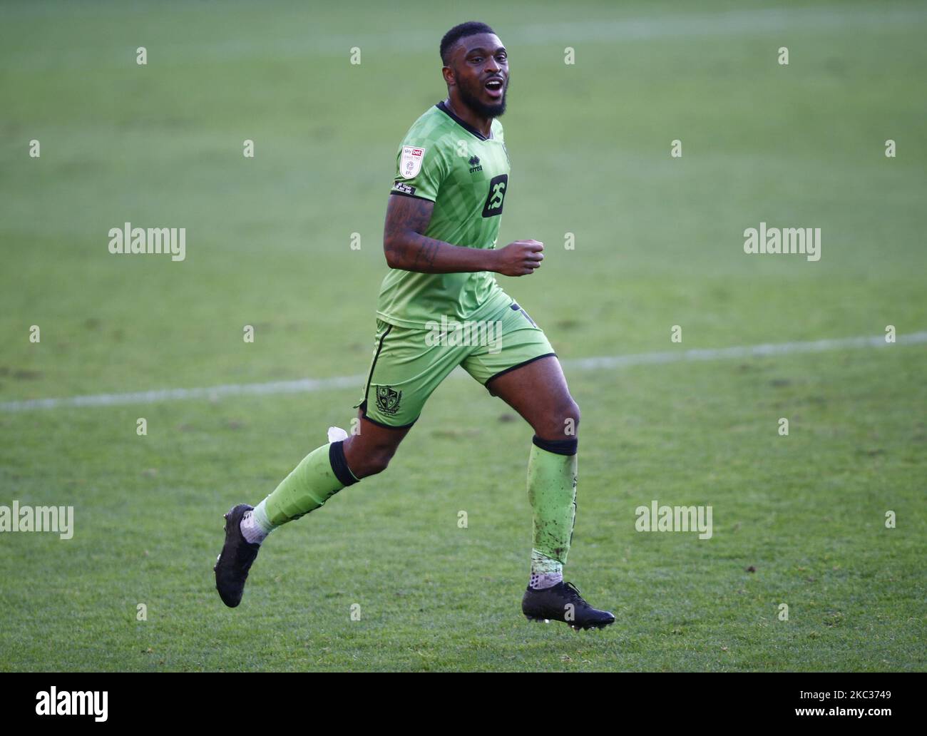 David Amoo of Port Vale during League Two between Southend United and ...