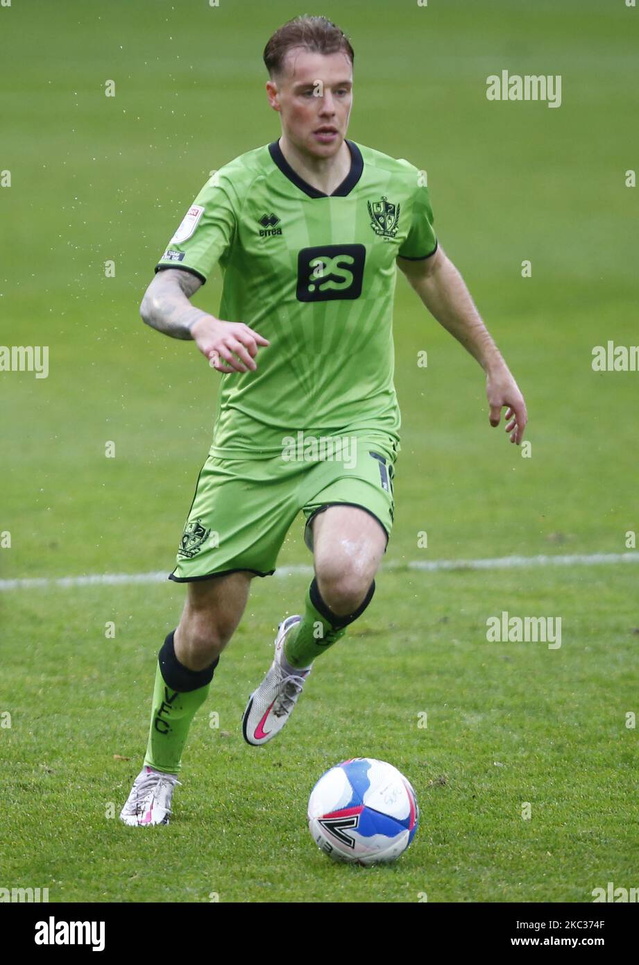 Mitch Clark of Port Vale (on loan from Leicester City) during League ...