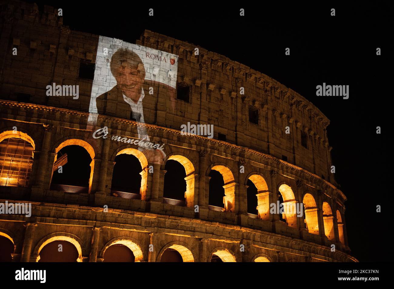 A picture of Gigi Proietti on Coliseum (Colosseo) in Rome, Italy, on ...