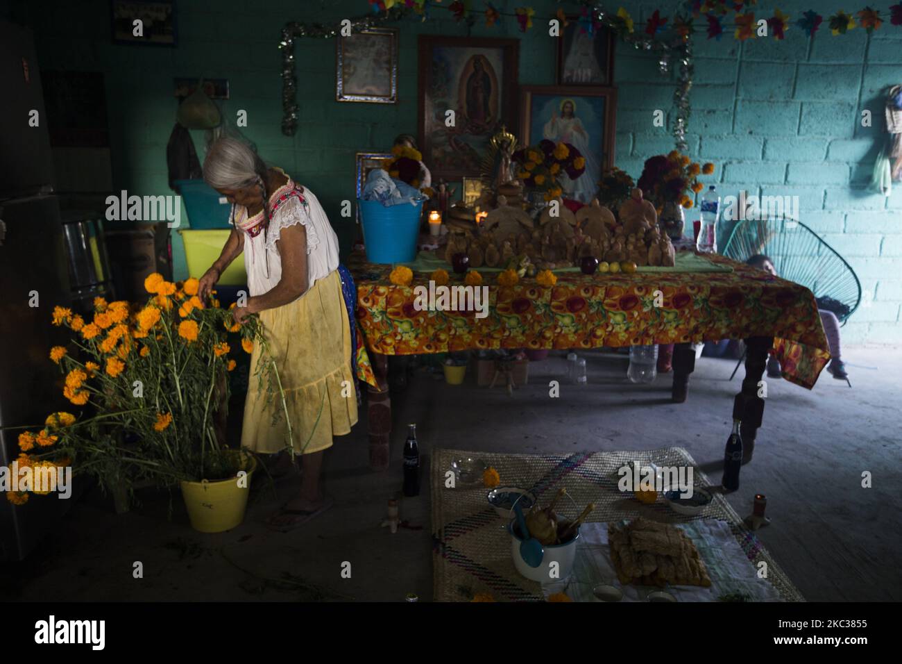Nahua indigenous community of san francisco ozomatlan hi-res stock ...
