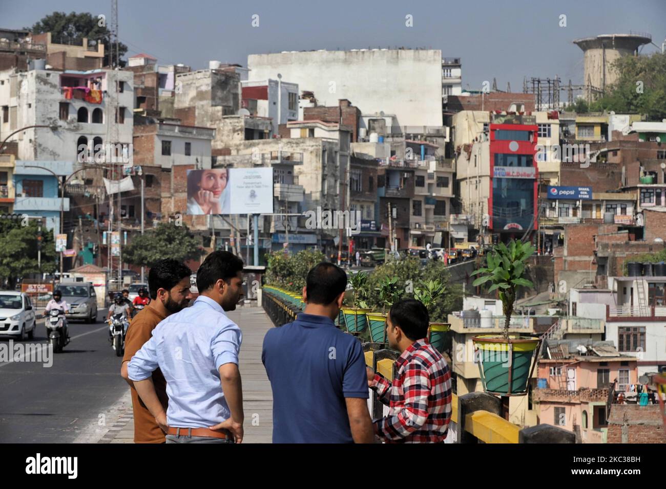 Commercial and Residential buildings are seen in Jammu City, Jammu and ...