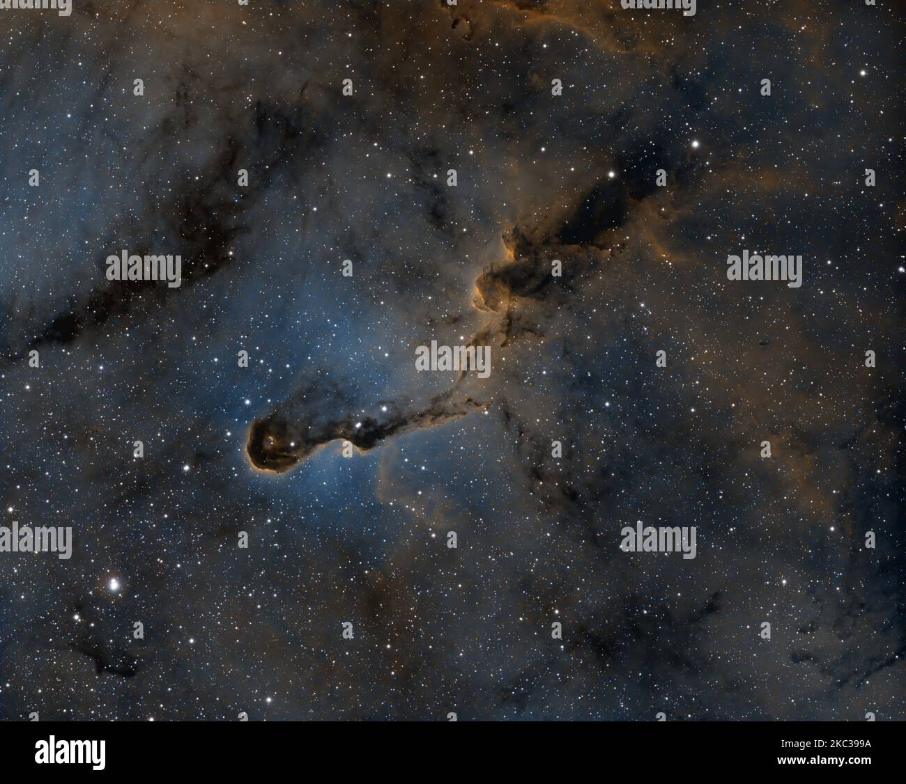 A sparkly stars background captured in galaxy taken by a telescope ...