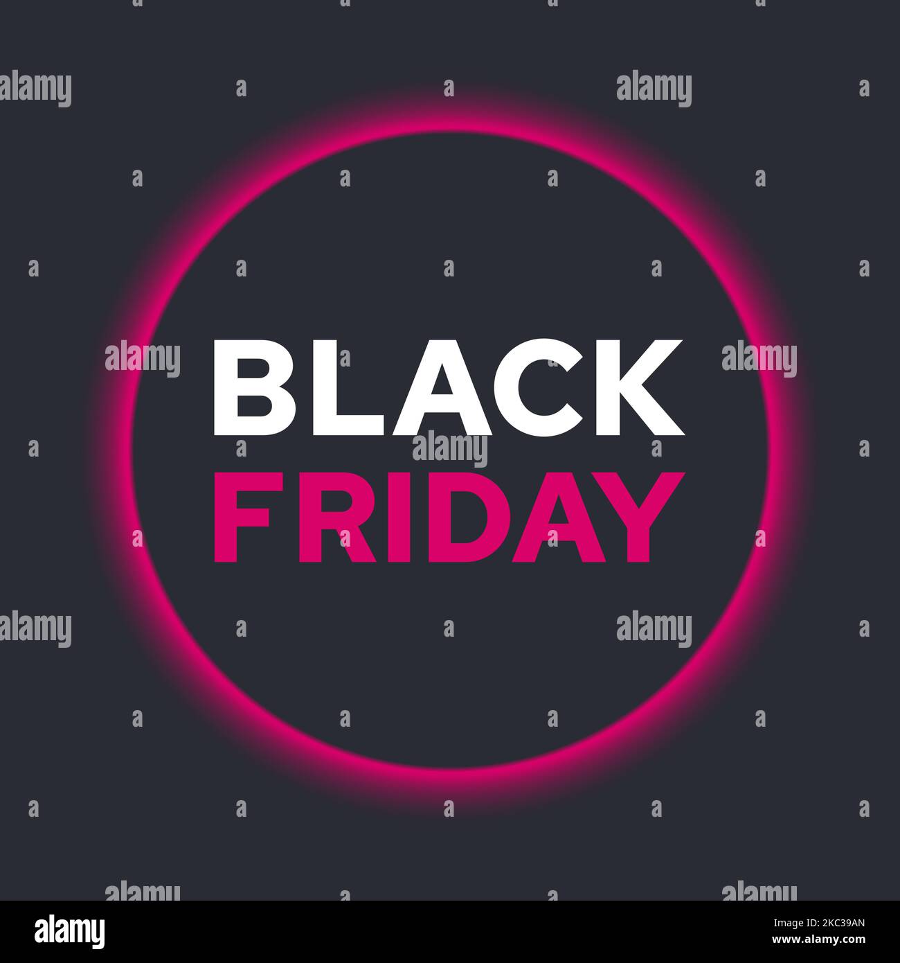 Tagline black friday dark background with neon pink backlight Stock ...