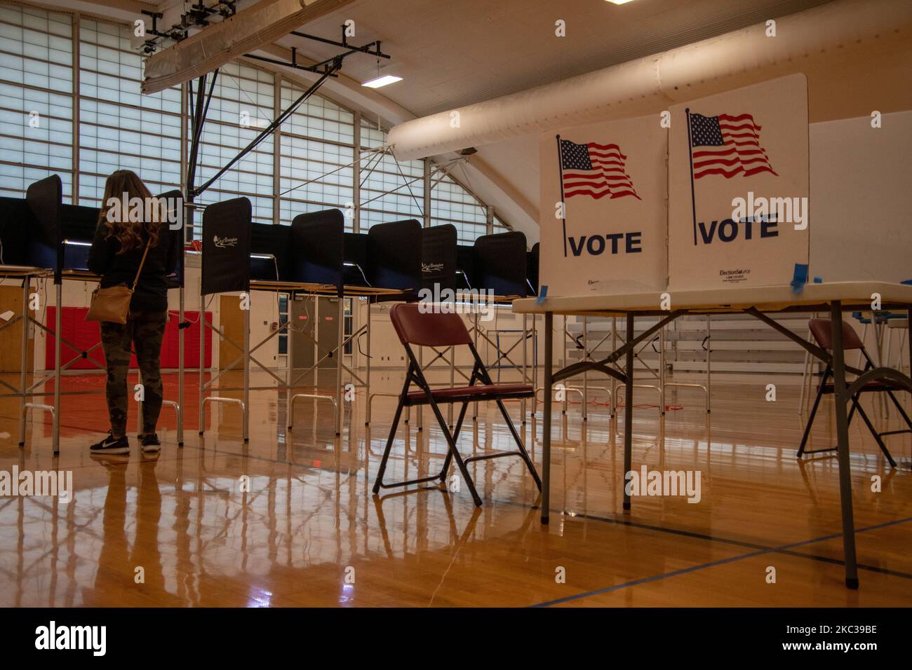 American voters cast their ballots in the Metro Detroit suburb ...